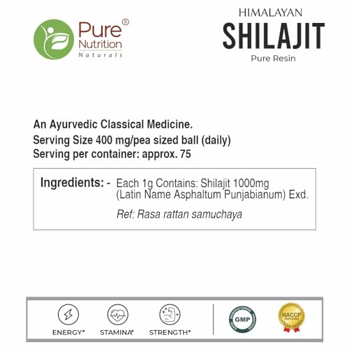 100% natural shilajit supplement