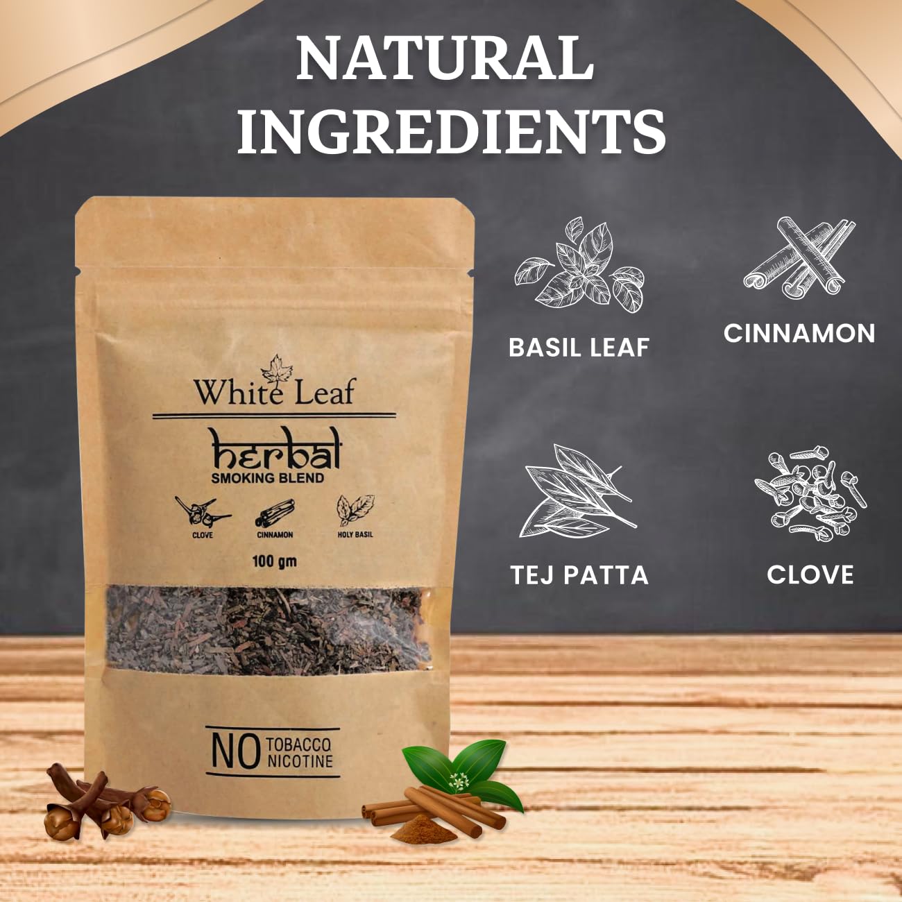 100% natural smoking blend
