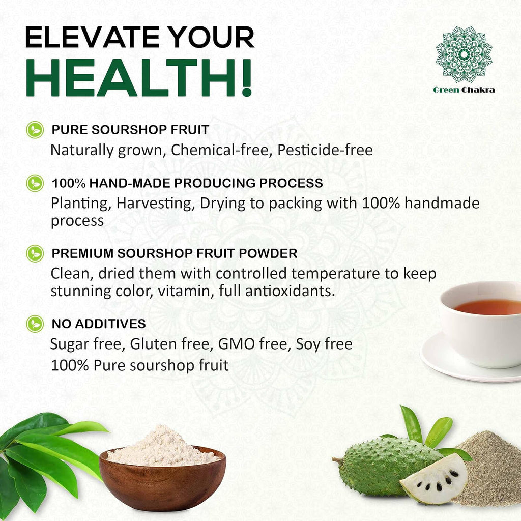 100% natural soursop tea bags