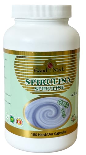 100% natural spirulina capsules for wellness