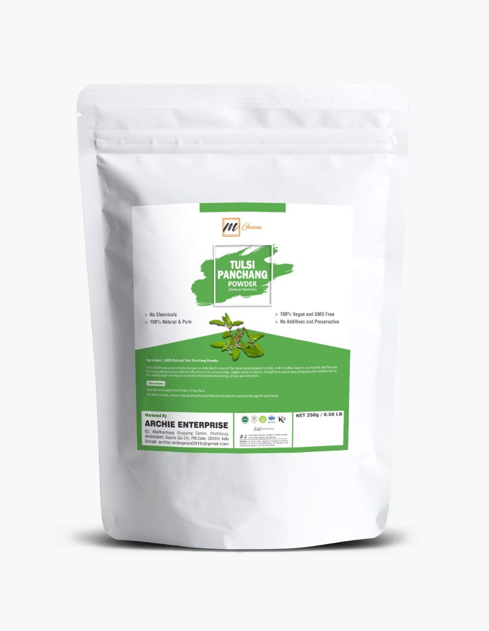 100% natural tulsi panchang powder benefits