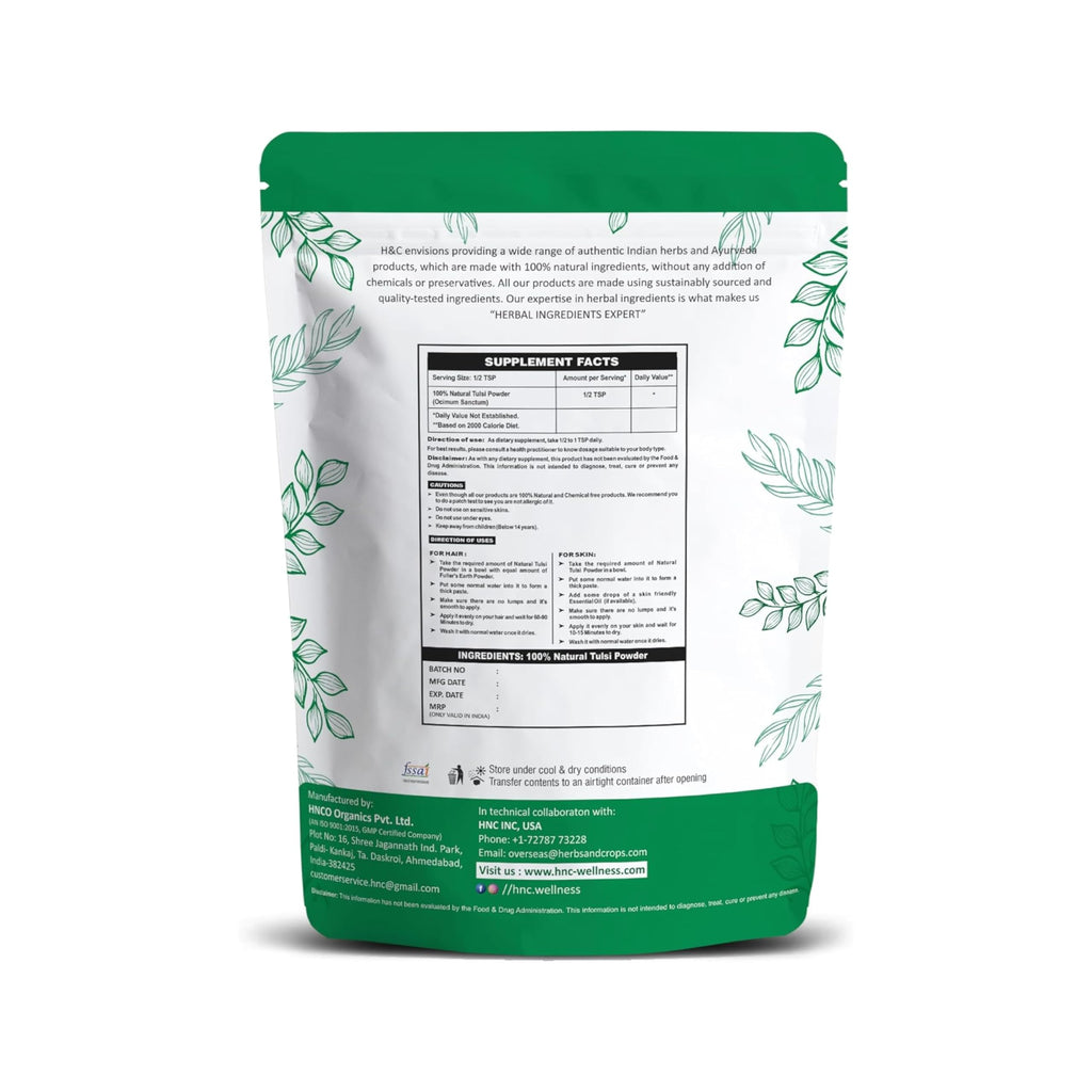 100% natural tulsi powder benefits