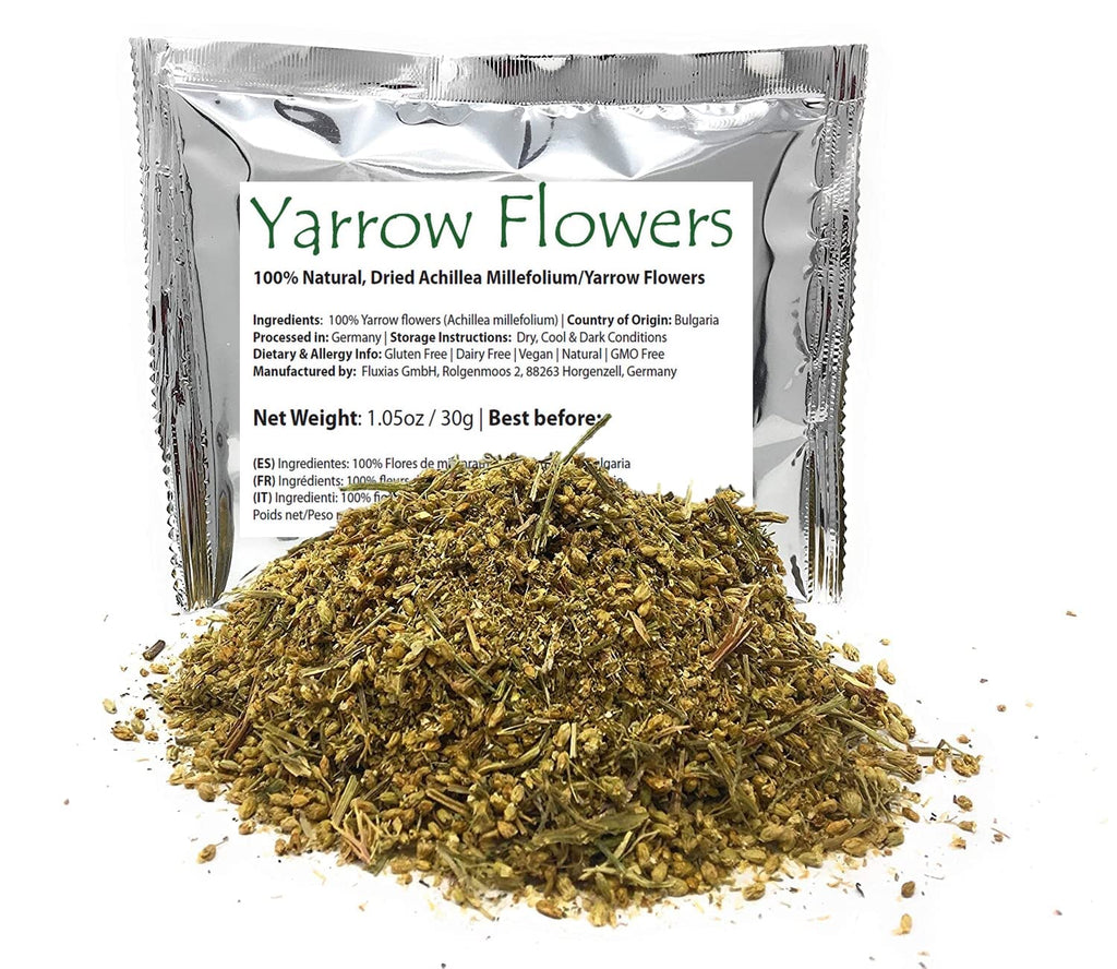 100% natural yarrow flower tea