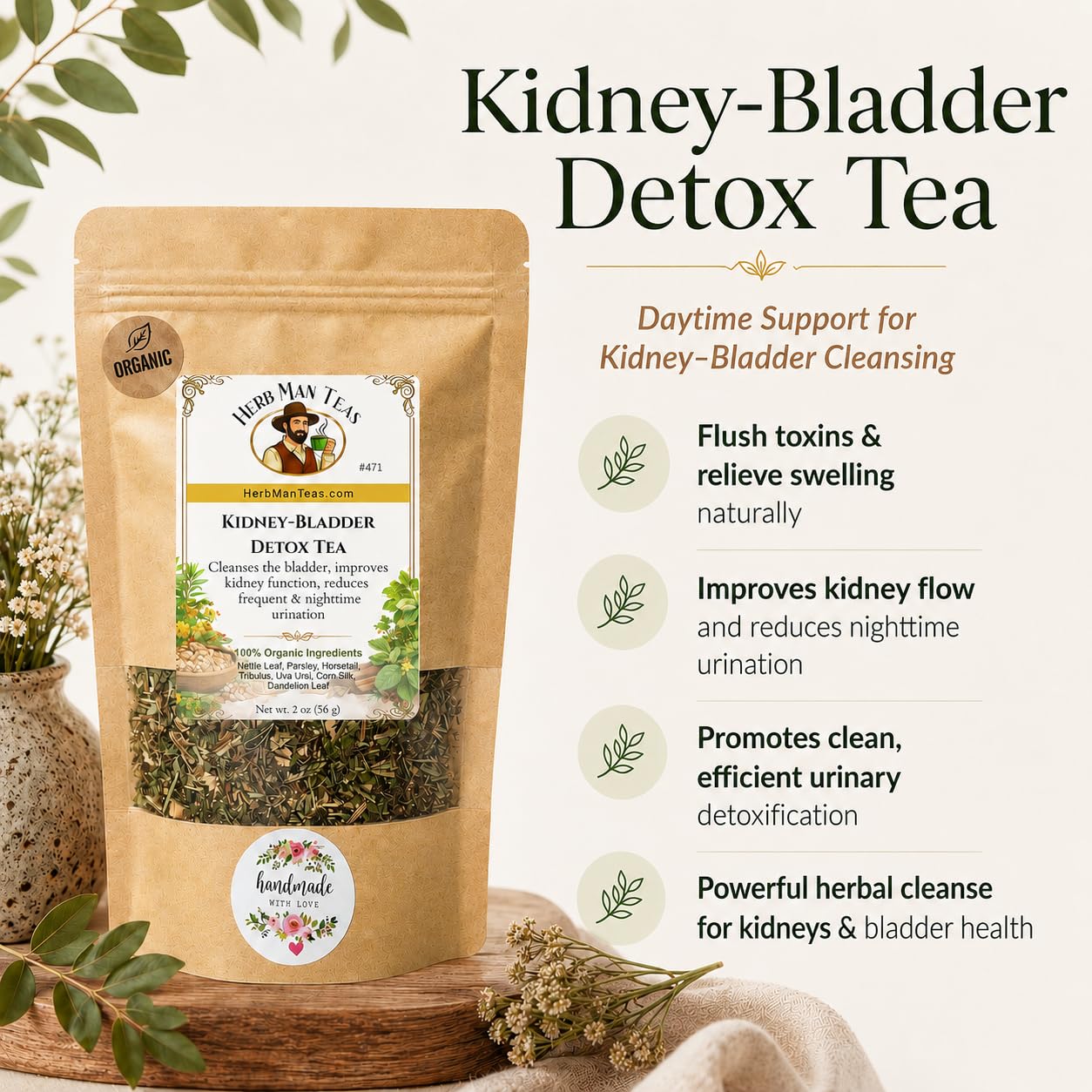 100% organic herbal detox tea