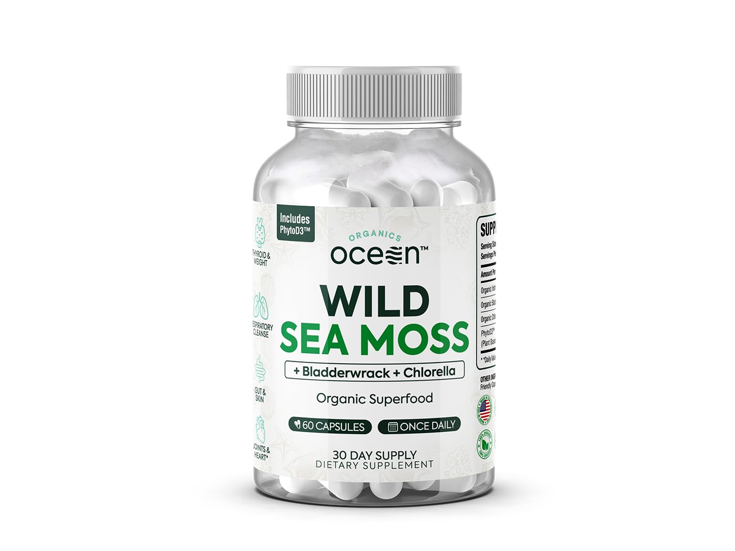 100% organic sea moss capsules