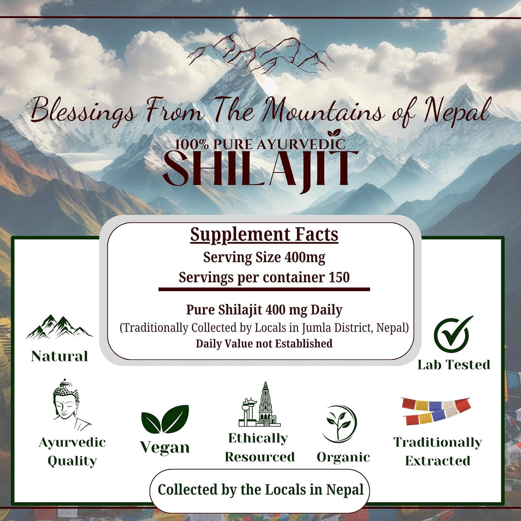 100% organic shilajit supplement