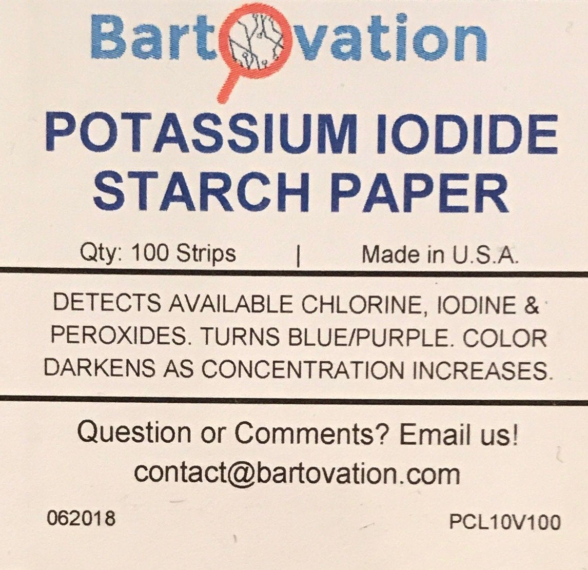 100 pack potassium iodide strips