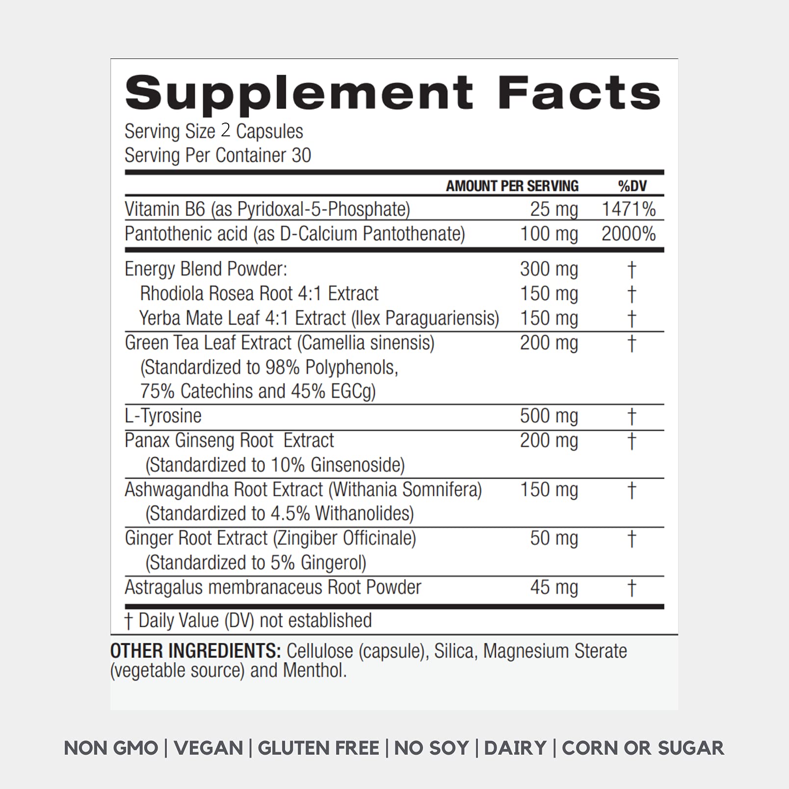 100% plant-based vitamin blend