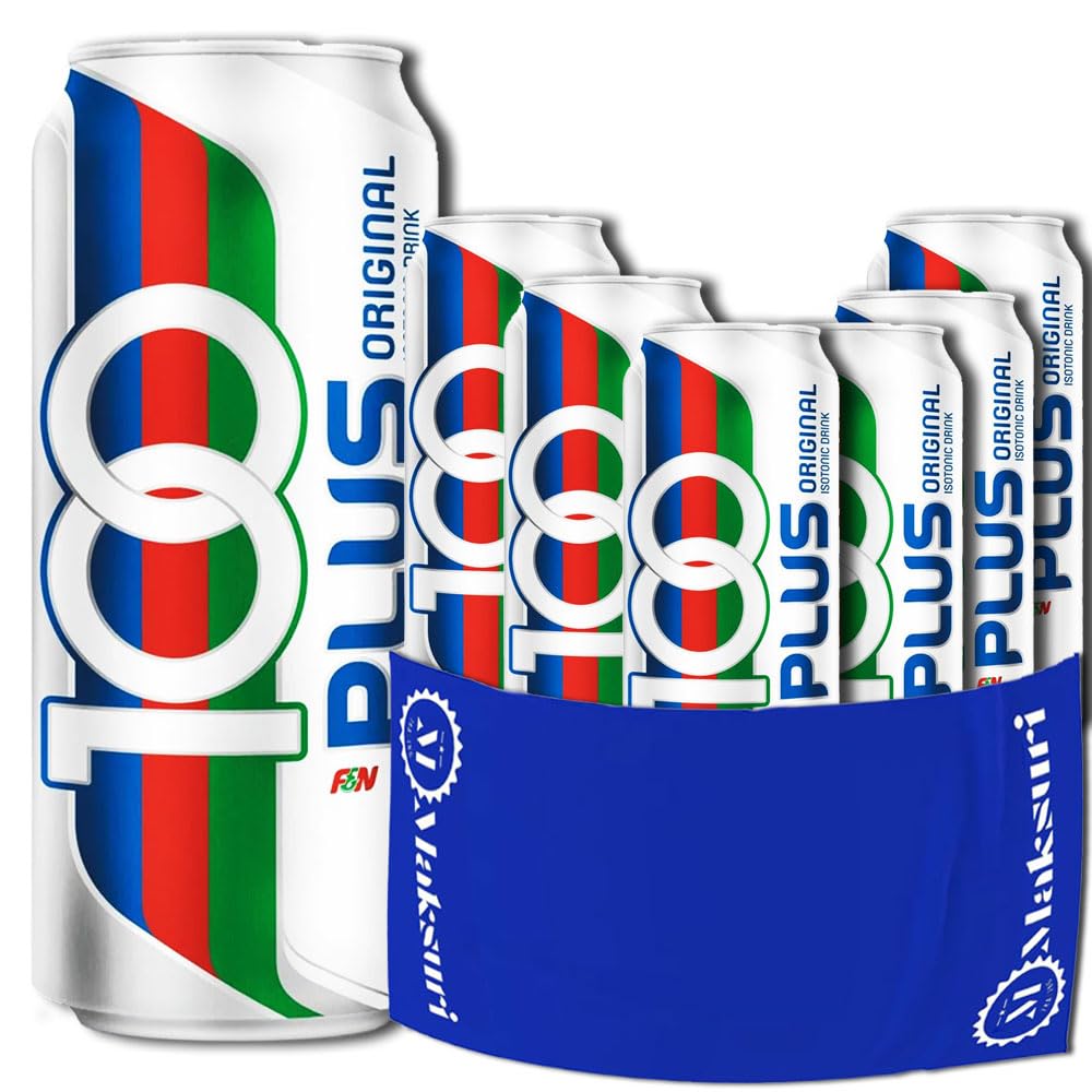 100 PLUS isotonic sports drink cans