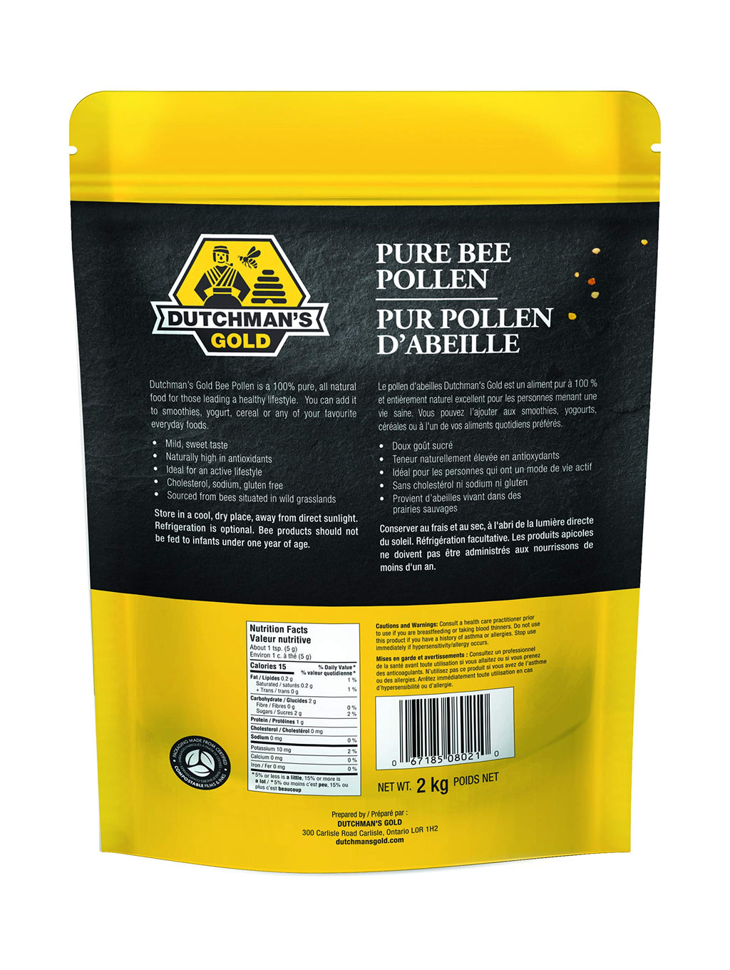 100% pure bee pollen benefits