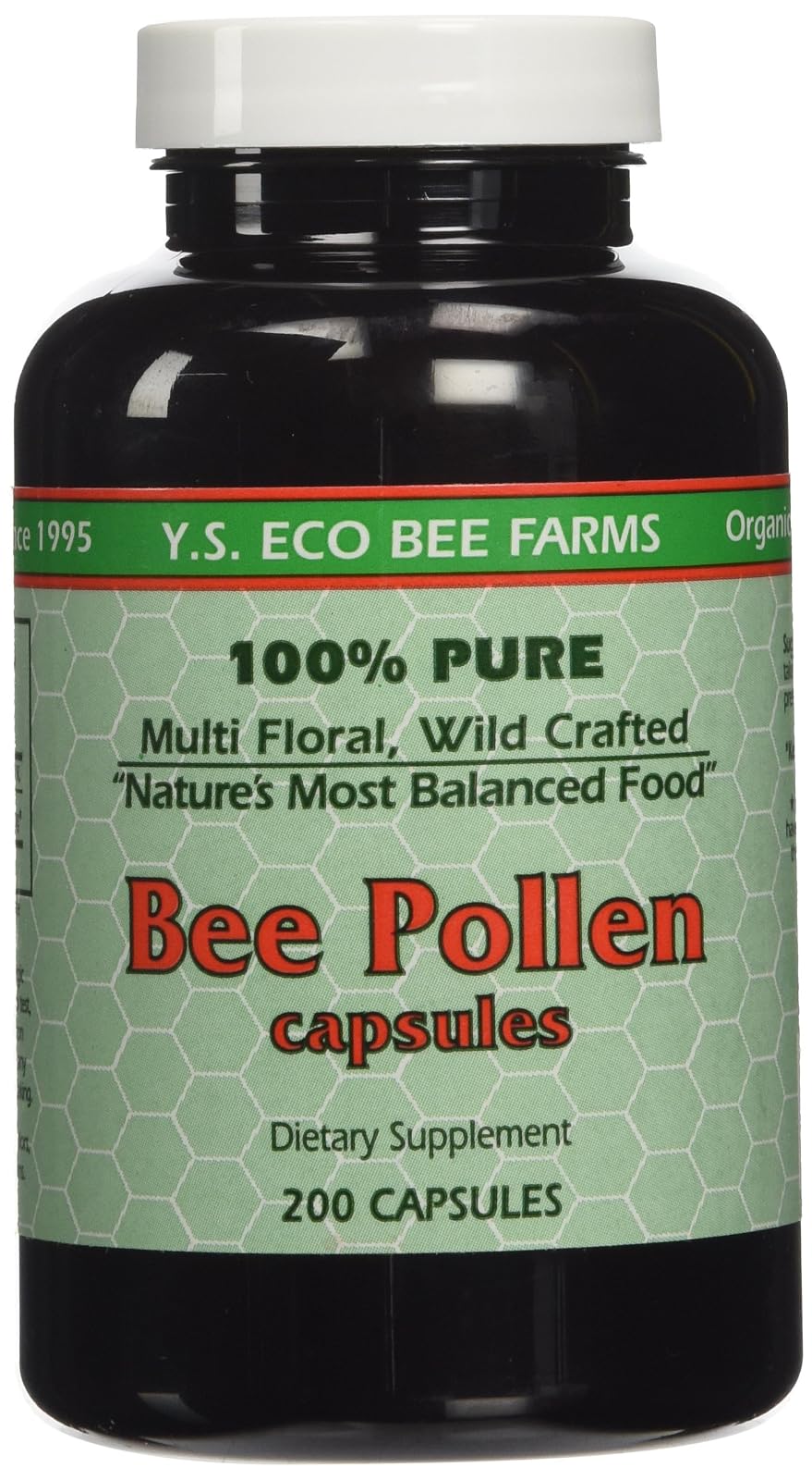 100% pure bee pollen capsules