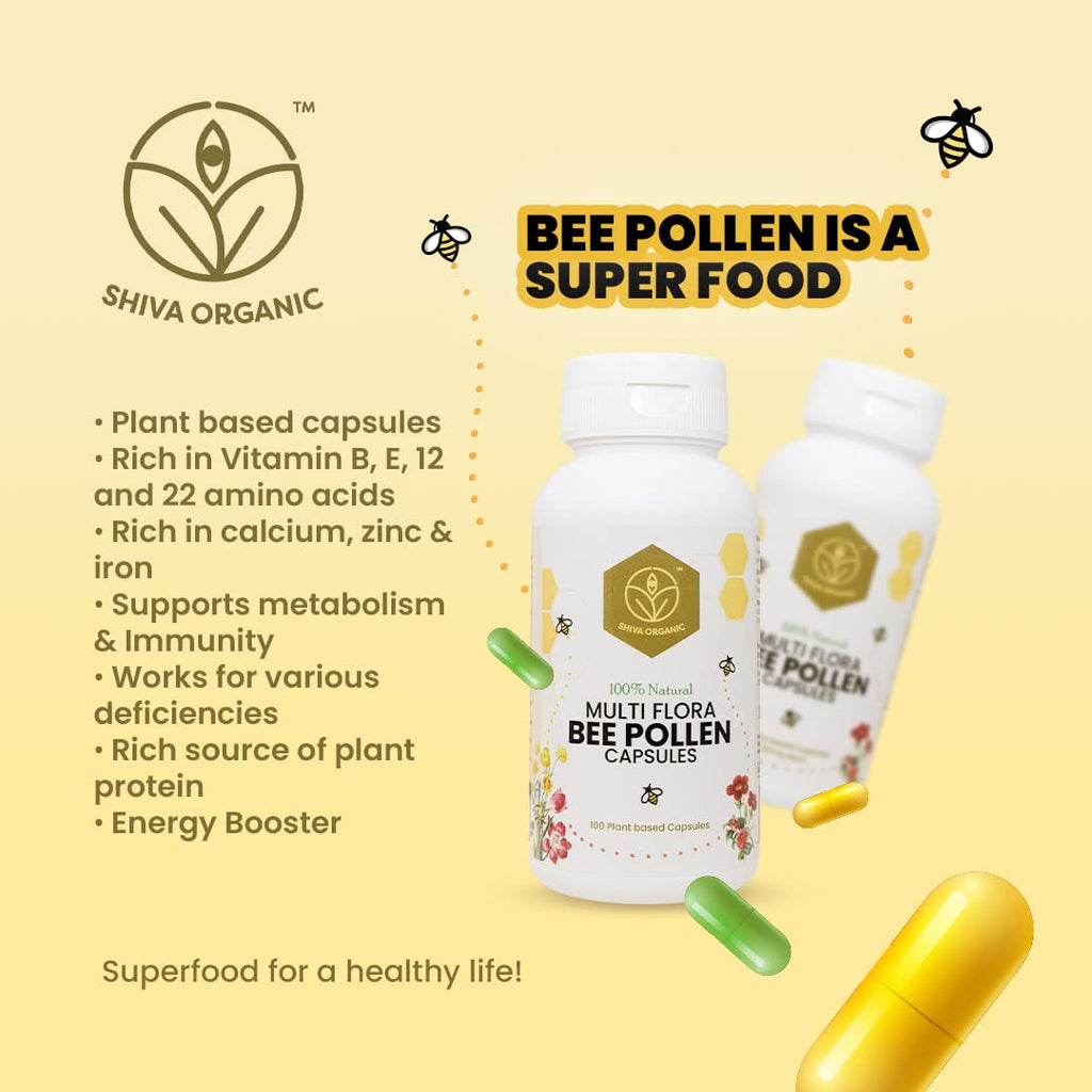 100% pure bee pollen health benefits