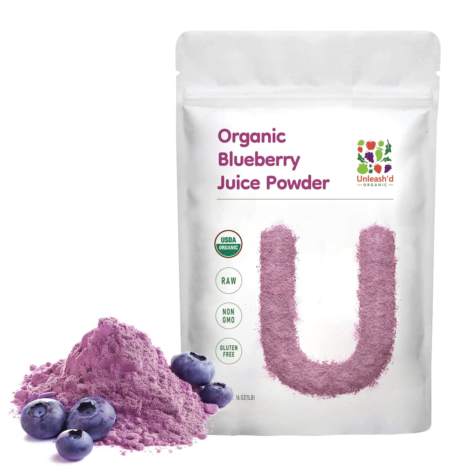 100% pure blueberry juice powder