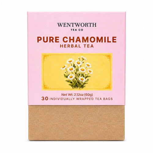 100% pure chamomile tea bags