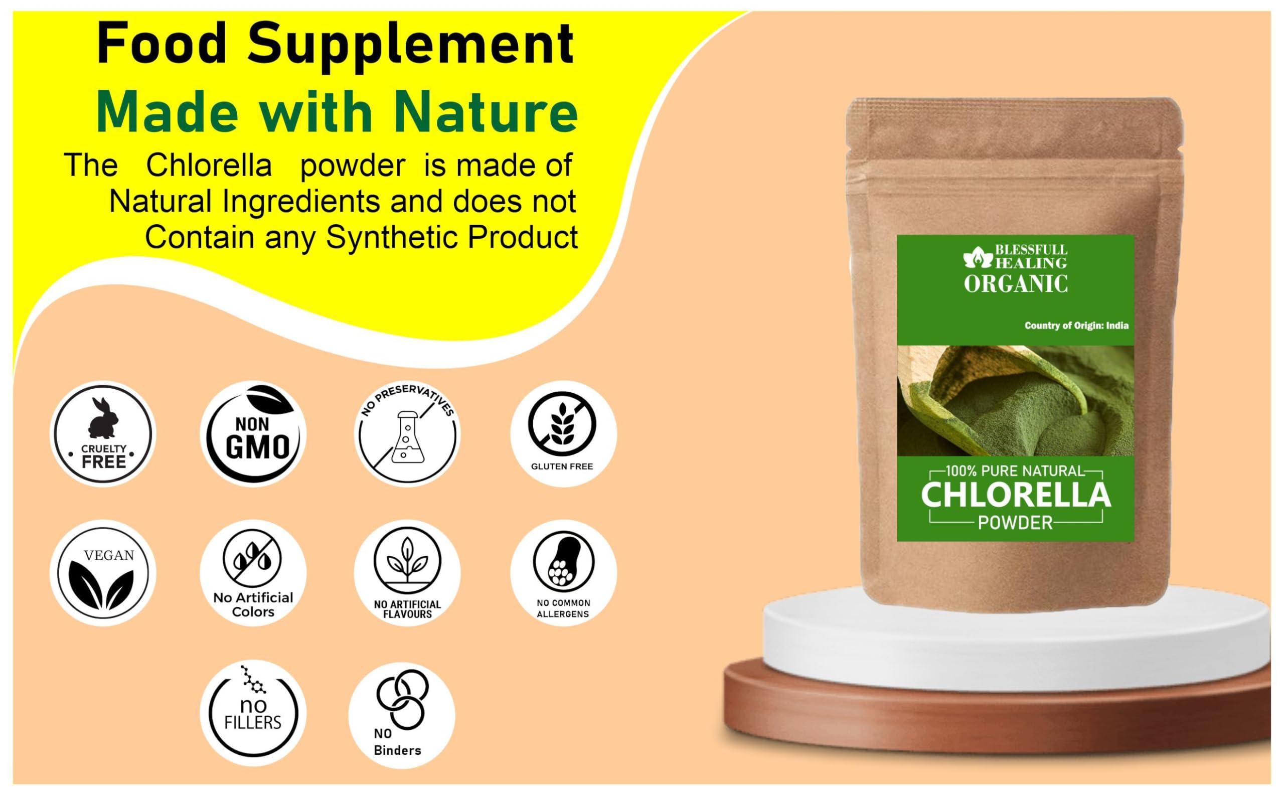 100% pure chlorella for daily use