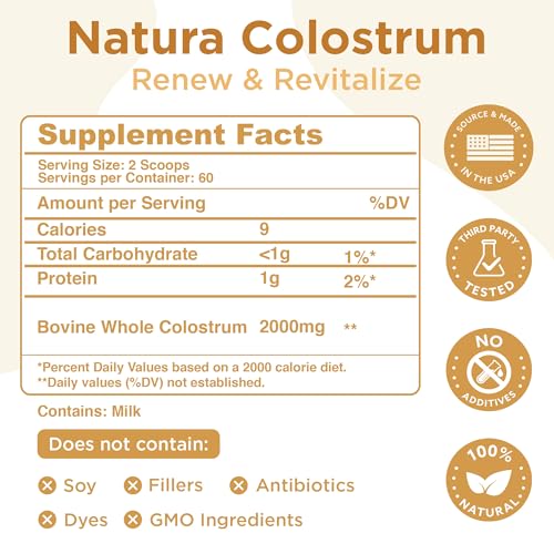 100% pure colostrum for recovery