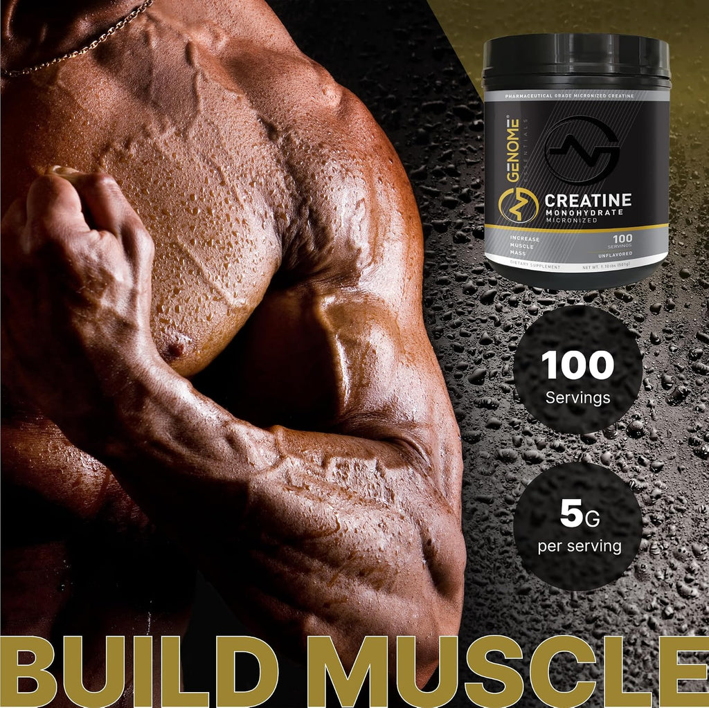 100% pure creatine for strength training