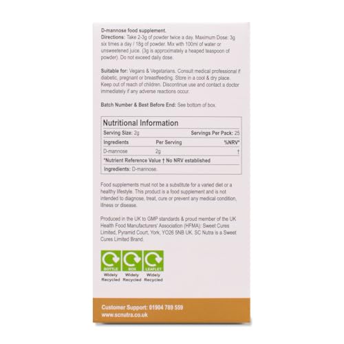 100% pure D-Mannose for health