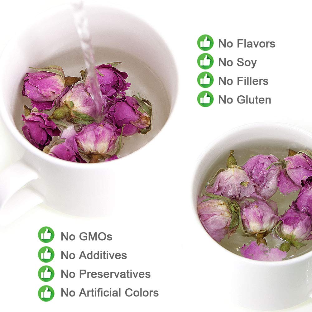 100% pure French rose tea blend