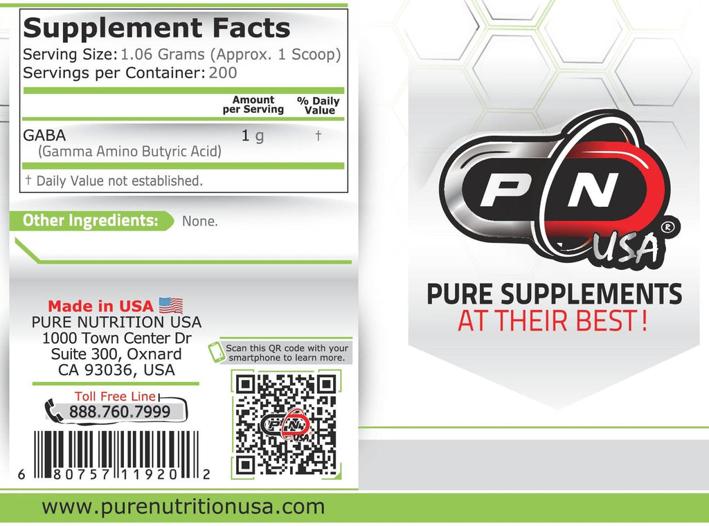 100% pure GABA supplement