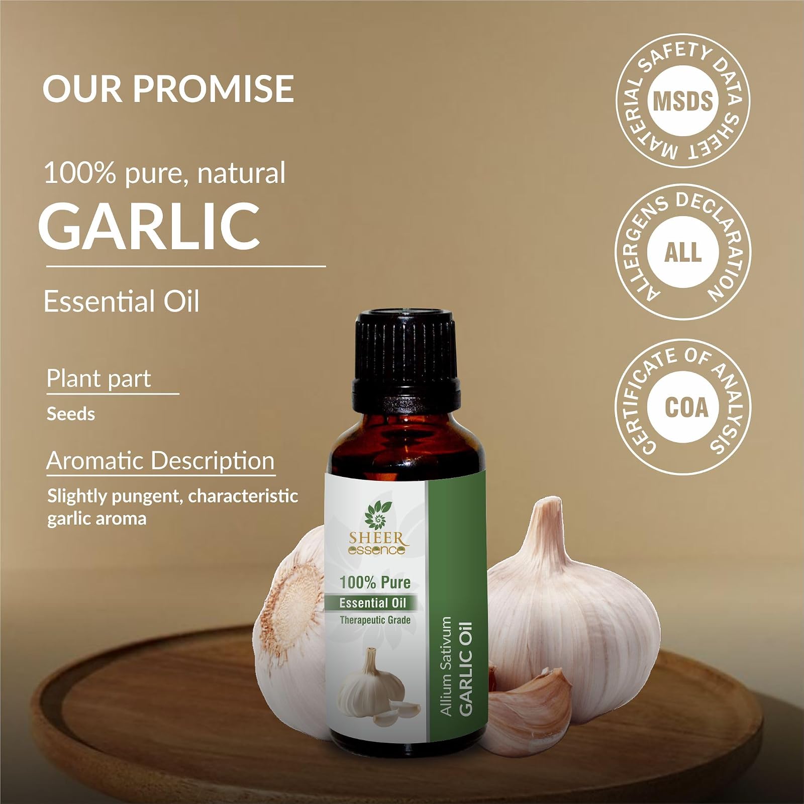 100% pure garlic oil benefits