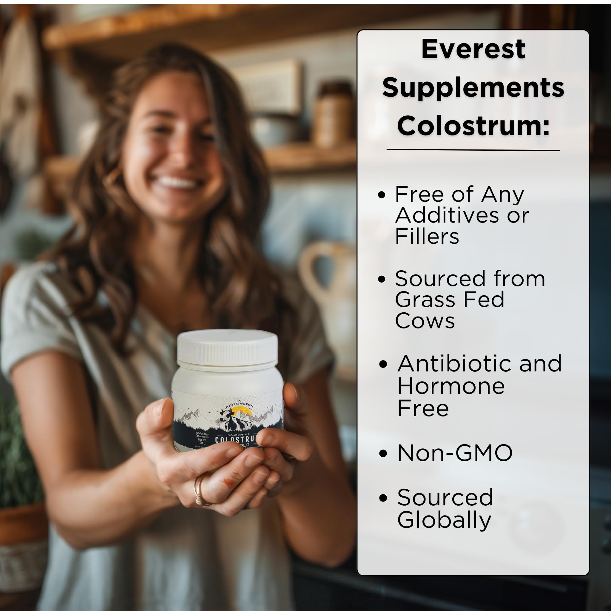100% pure grass-fed colostrum powder