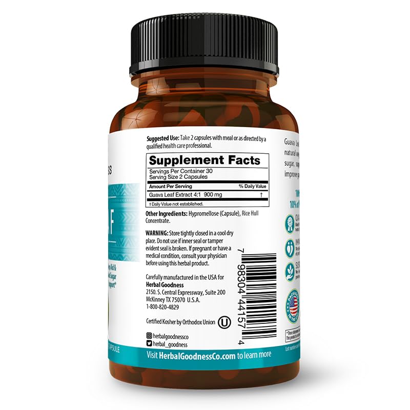 100% pure guava leaf supplements