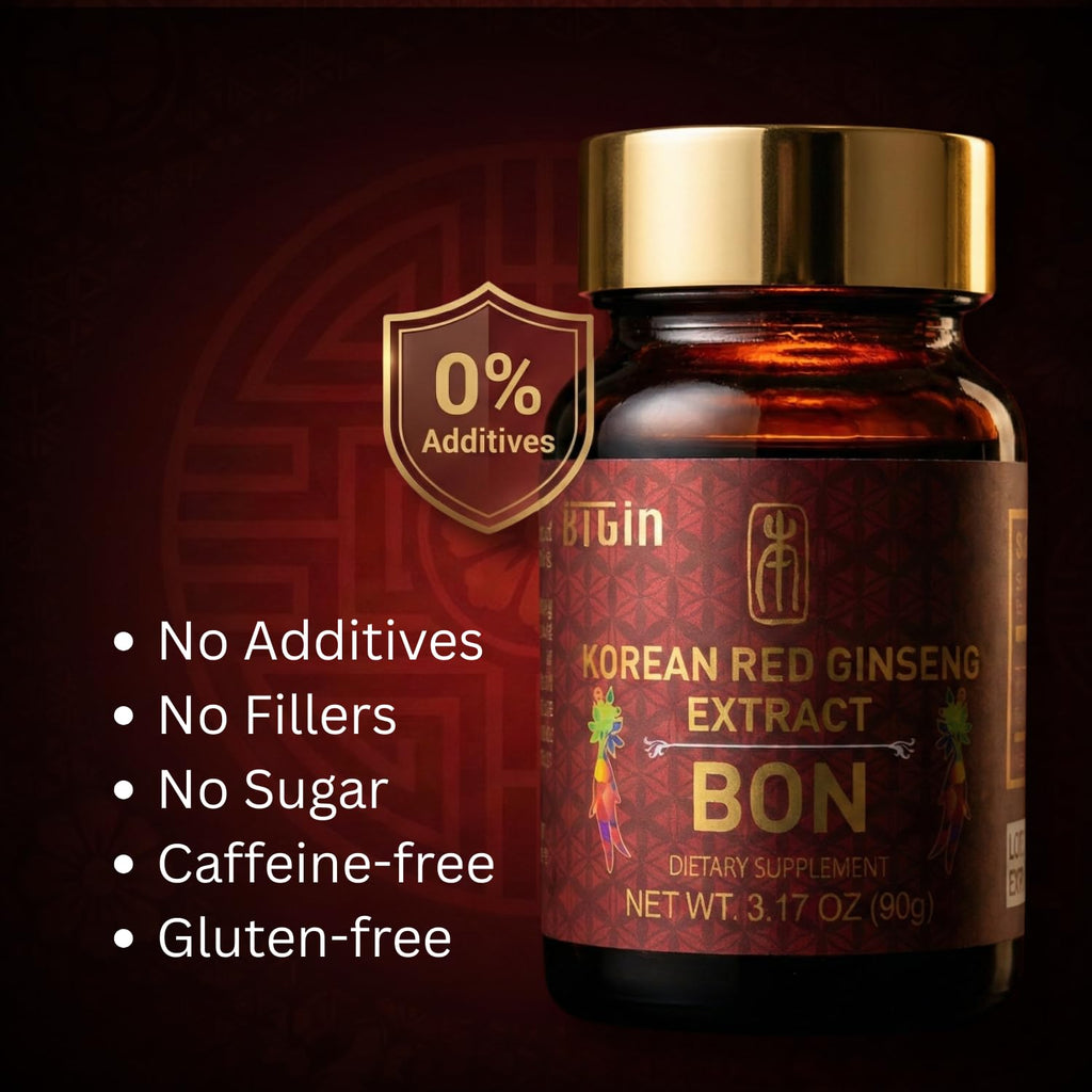 100% pure Korean ginseng benefits