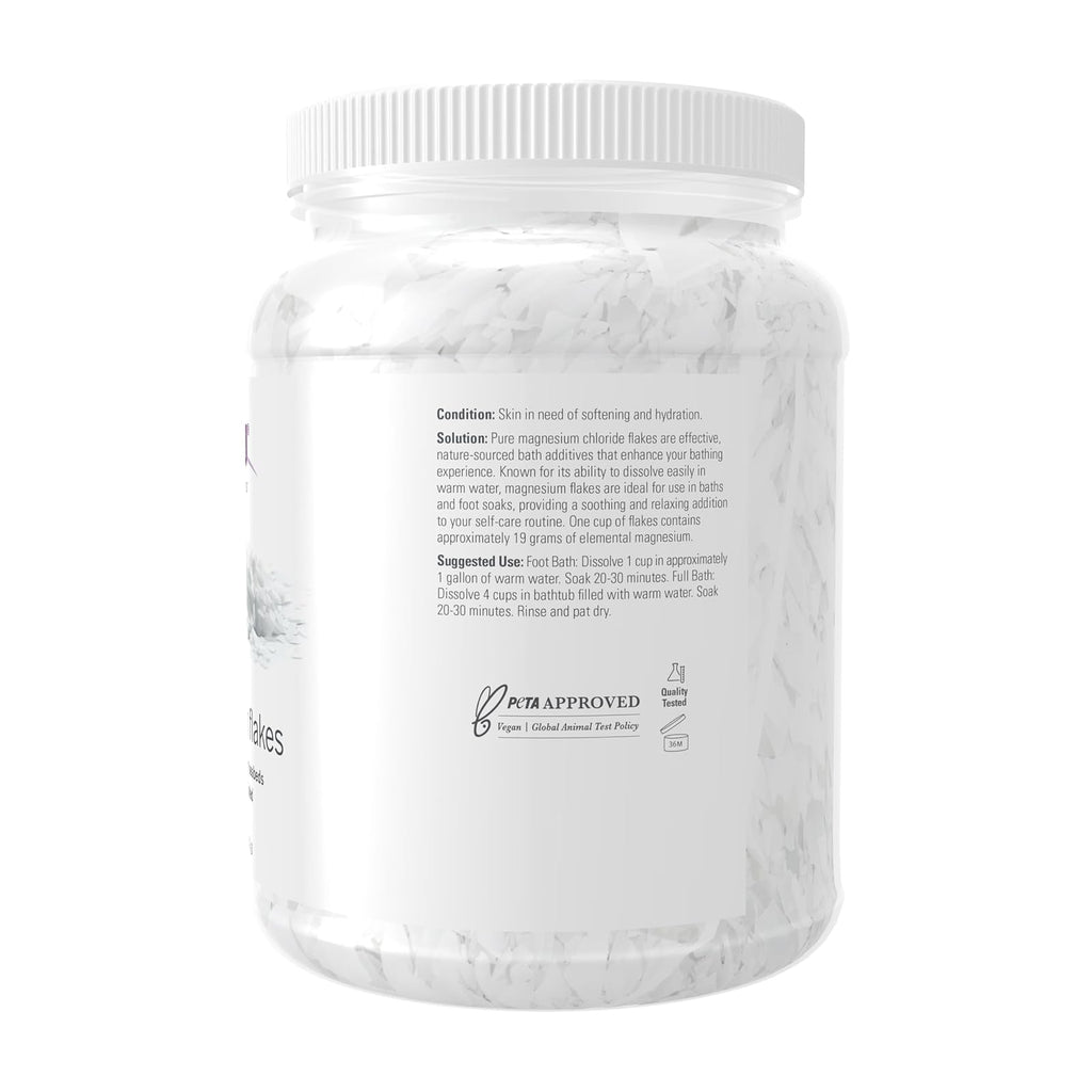 100% pure magnesium flakes for baths
