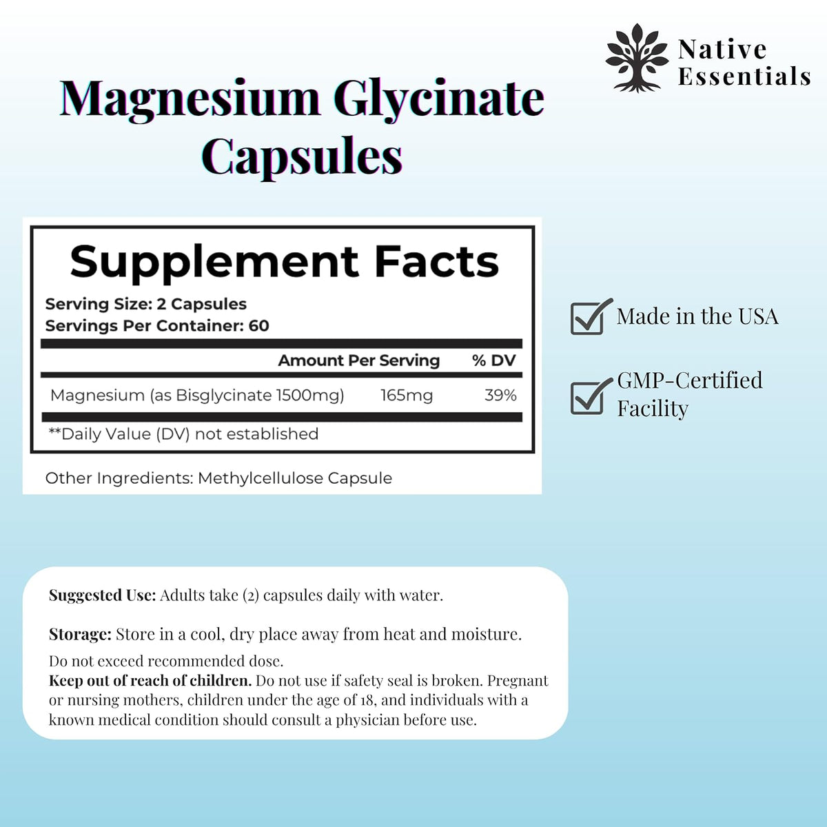 100% pure magnesium supplement for relaxation