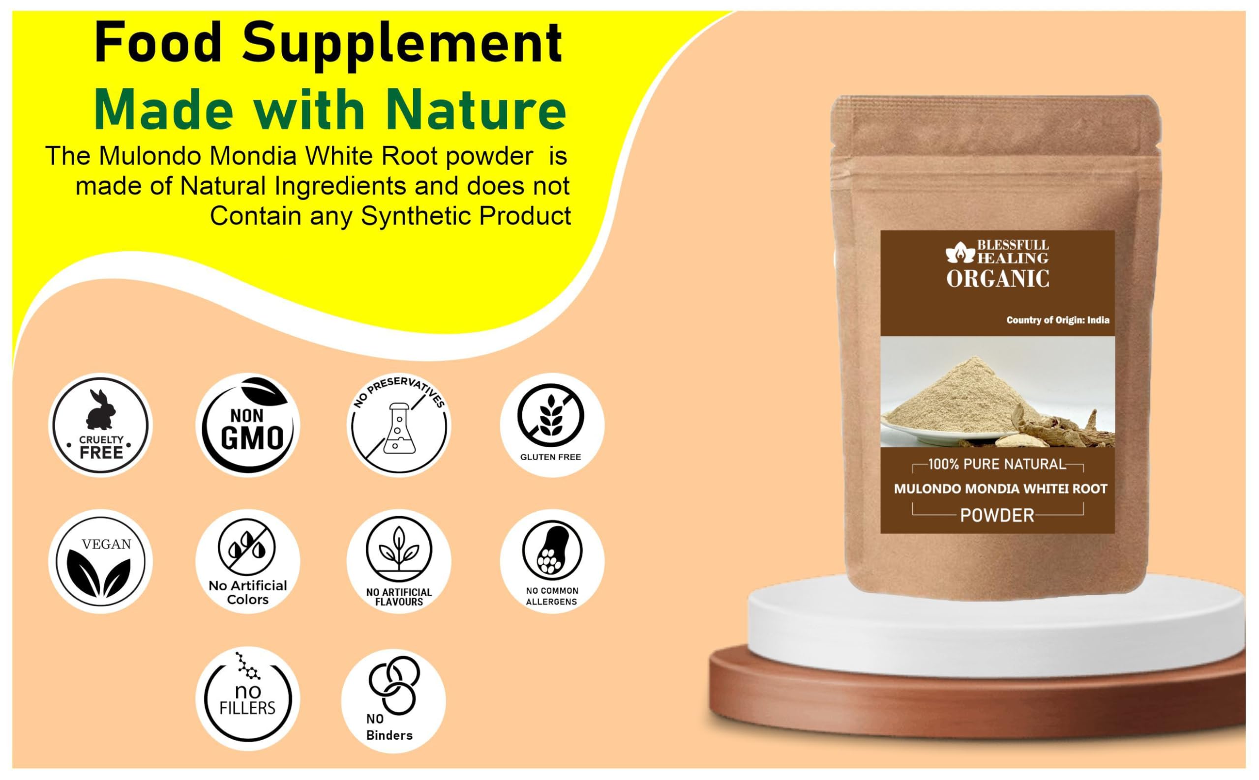 100% pure Mondia Whitei extract