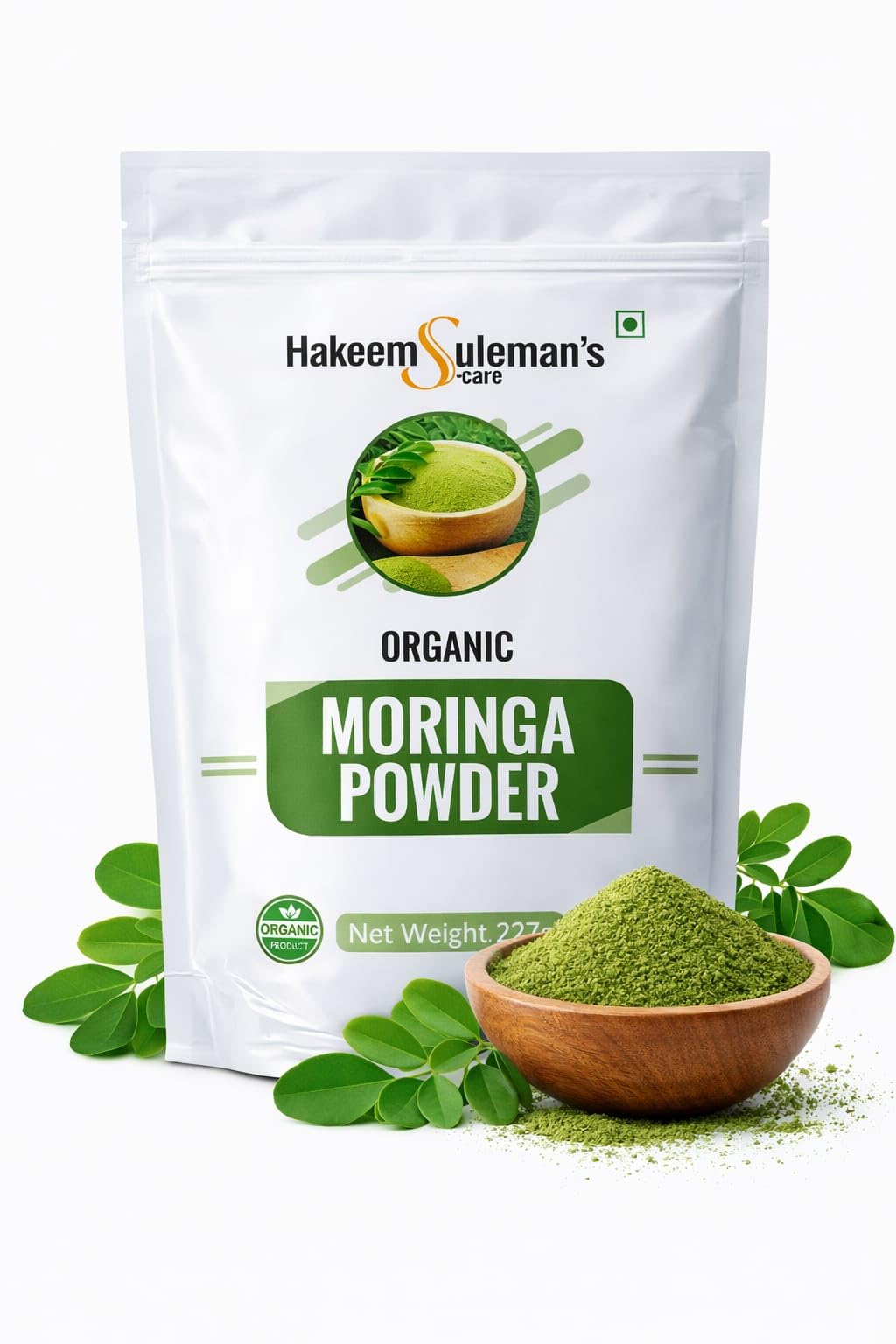 100% pure moringa leaf powder