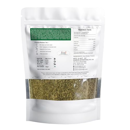 100% pure mullein leaf tea