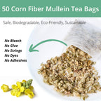 100% pure mullein leaves herbal tea