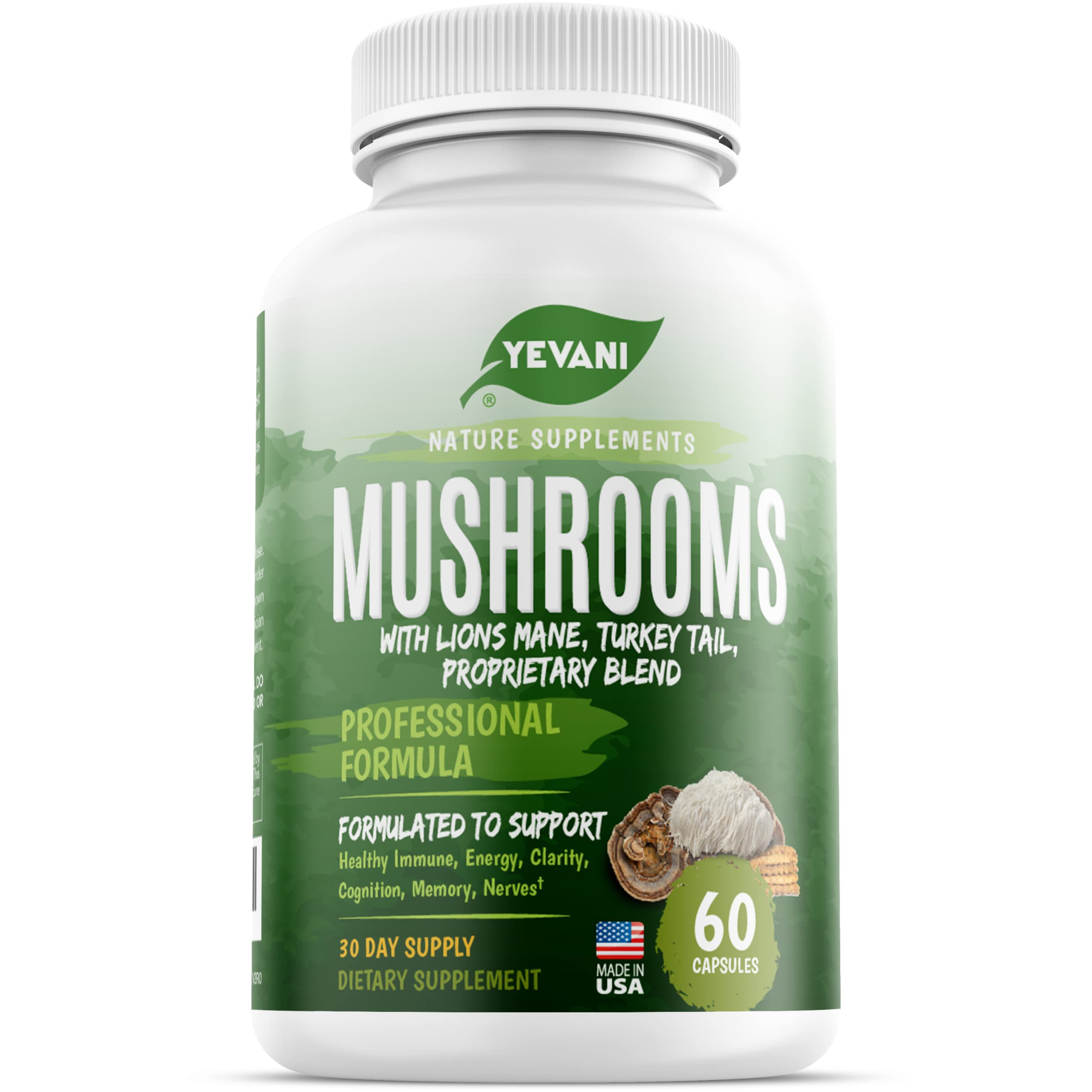 100% pure mushroom supplement benefits