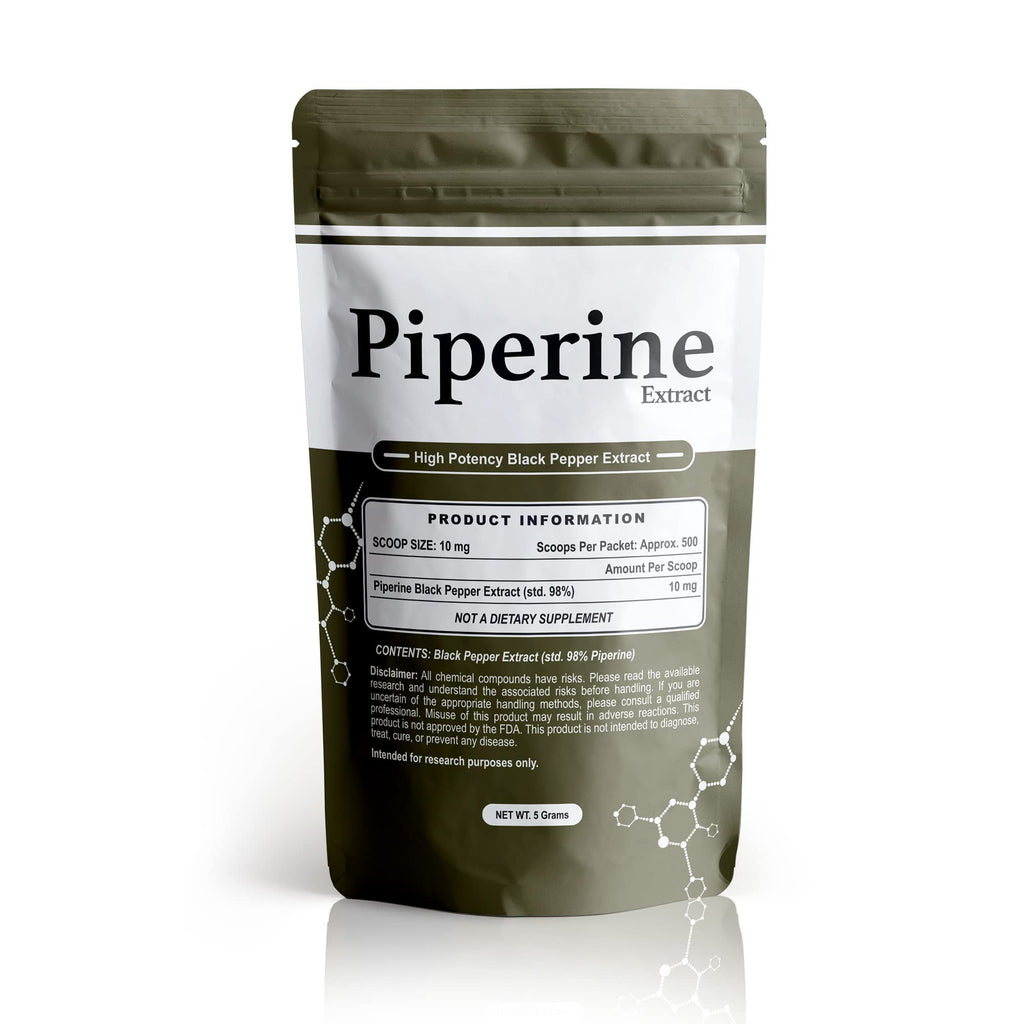 100% pure piperine extract supplement