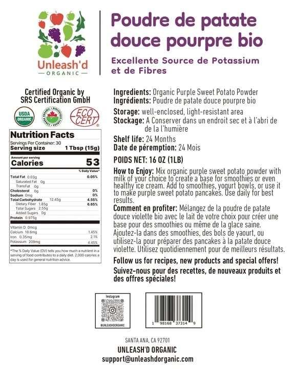 100% pure purple potato superfood