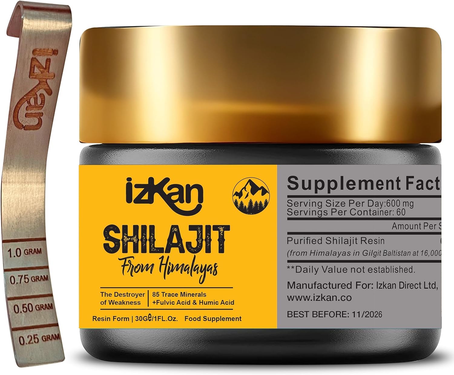 100% pure shilajit supplement