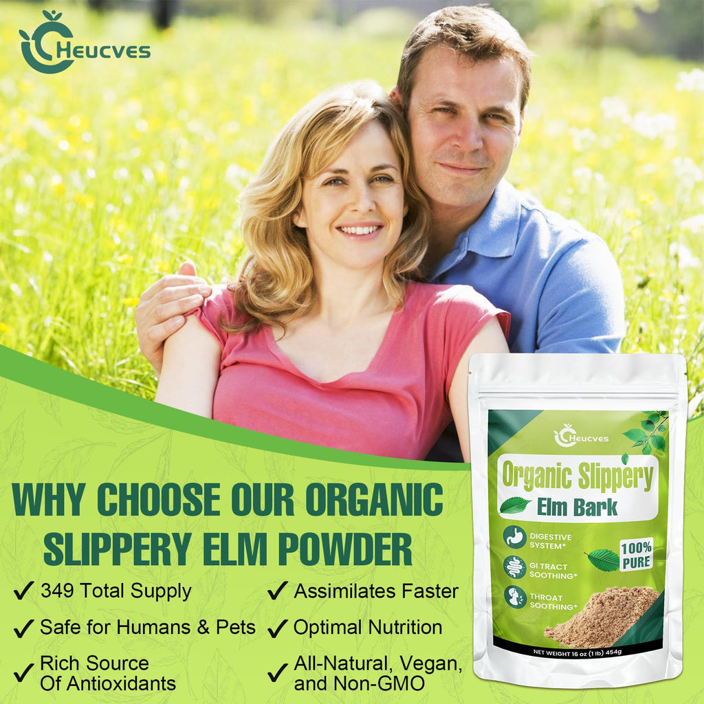 100% pure slippery elm for immune support
