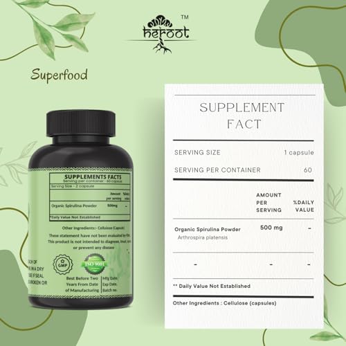 100% pure spirulina for health