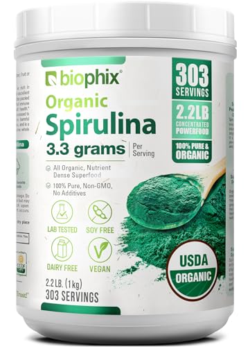 100% pure spirulina for vegan diets