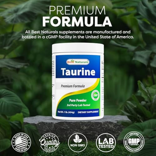 100% pure taurine for vitality