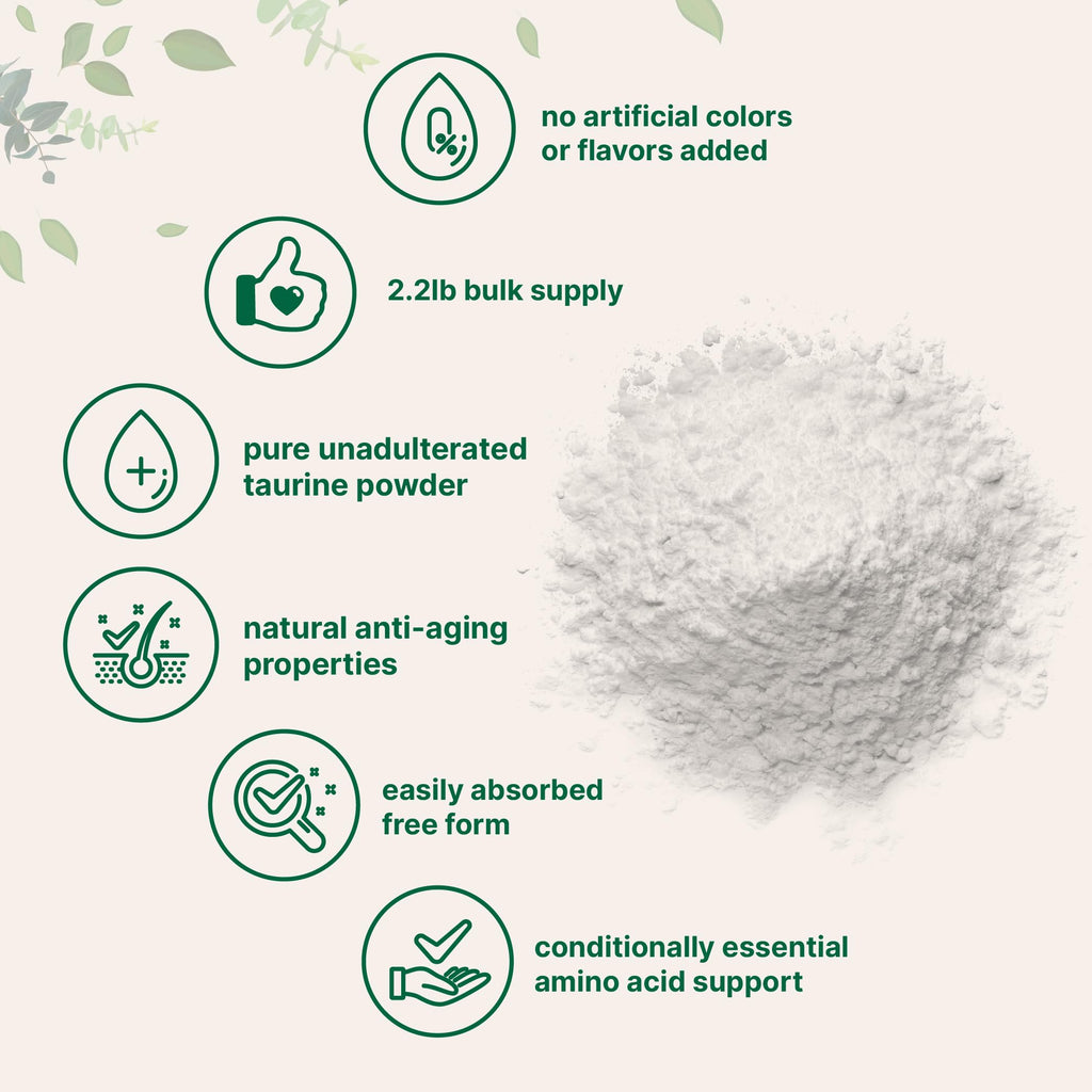 100% pure taurine powder benefits