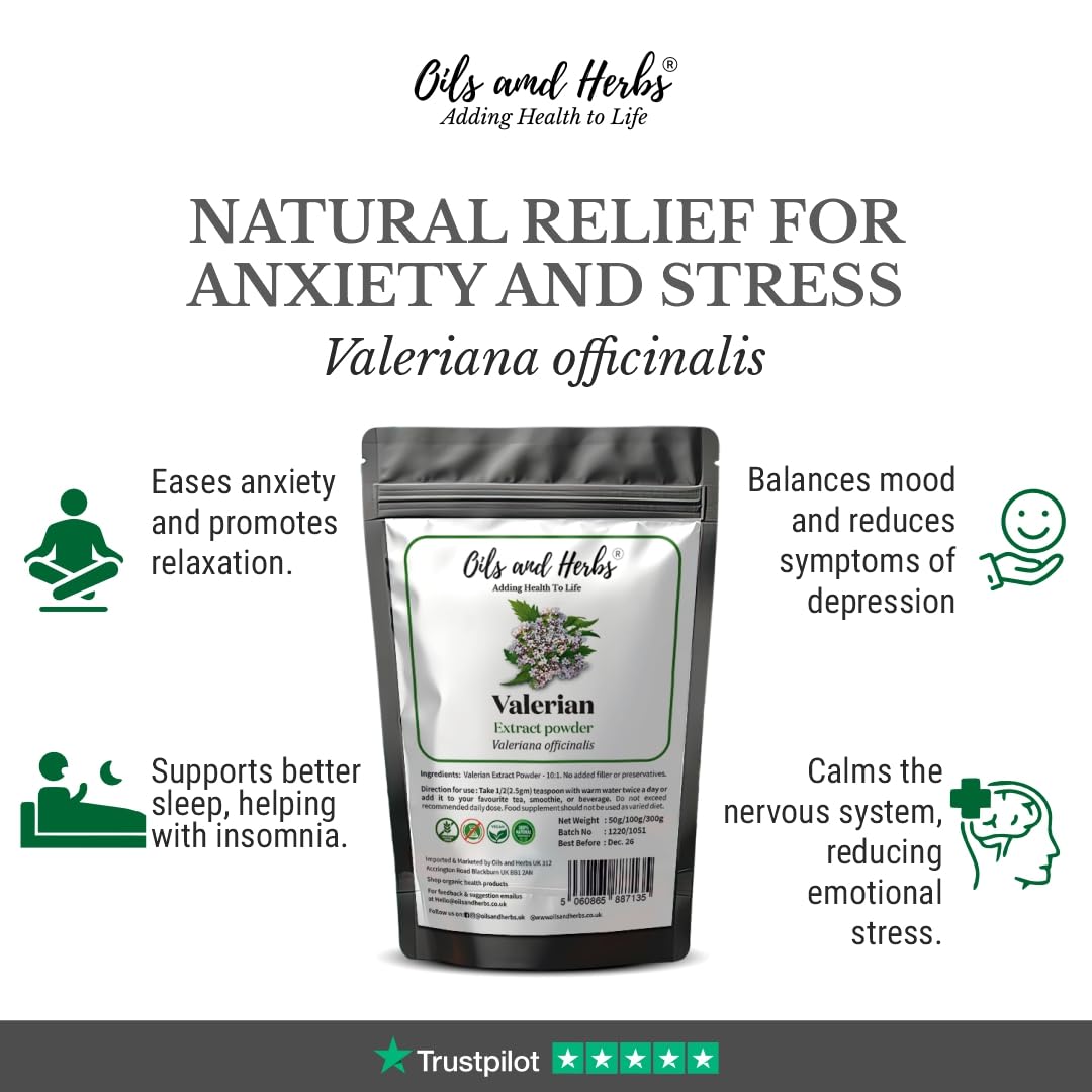 100% pure valerian extract supplement