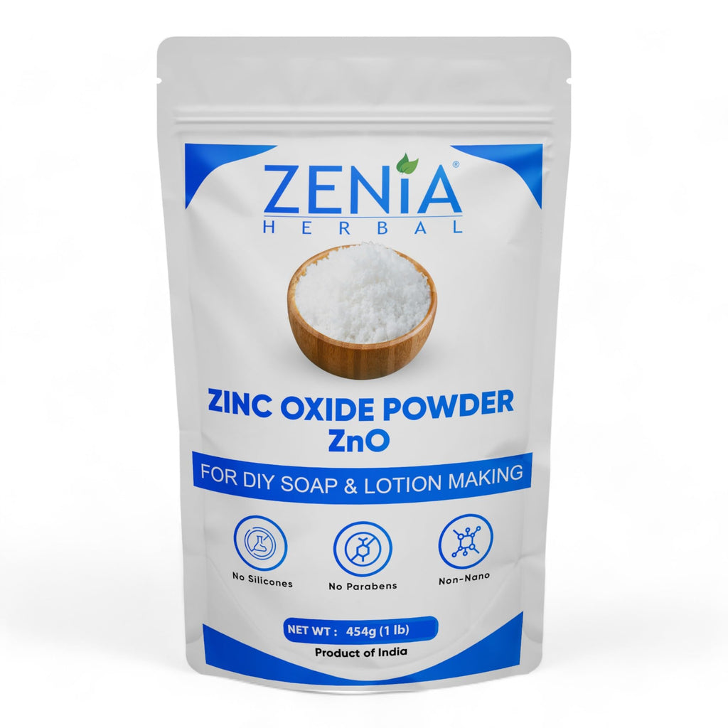 100% pure zinc oxide powder