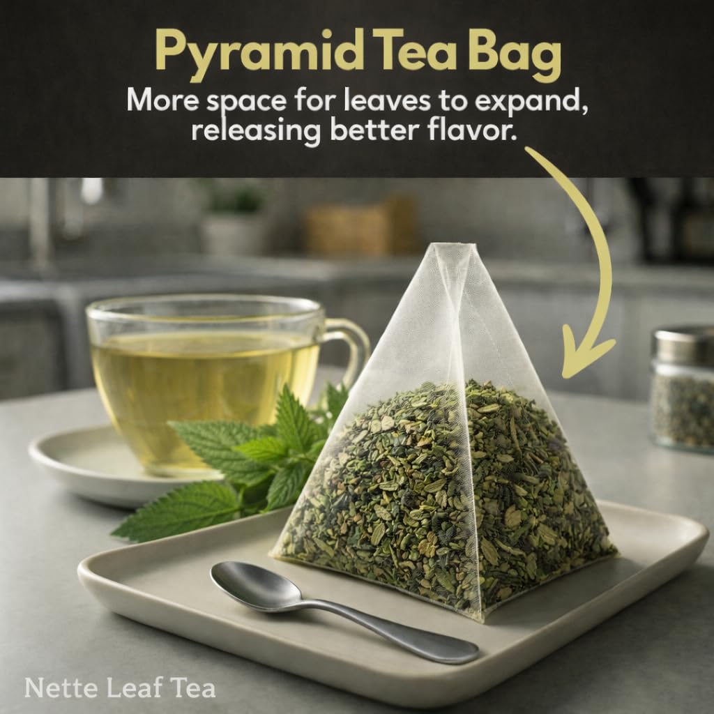 100 pyramid bags of nettle tea