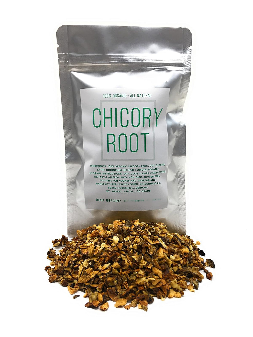 100% raw chicory root herbal tea