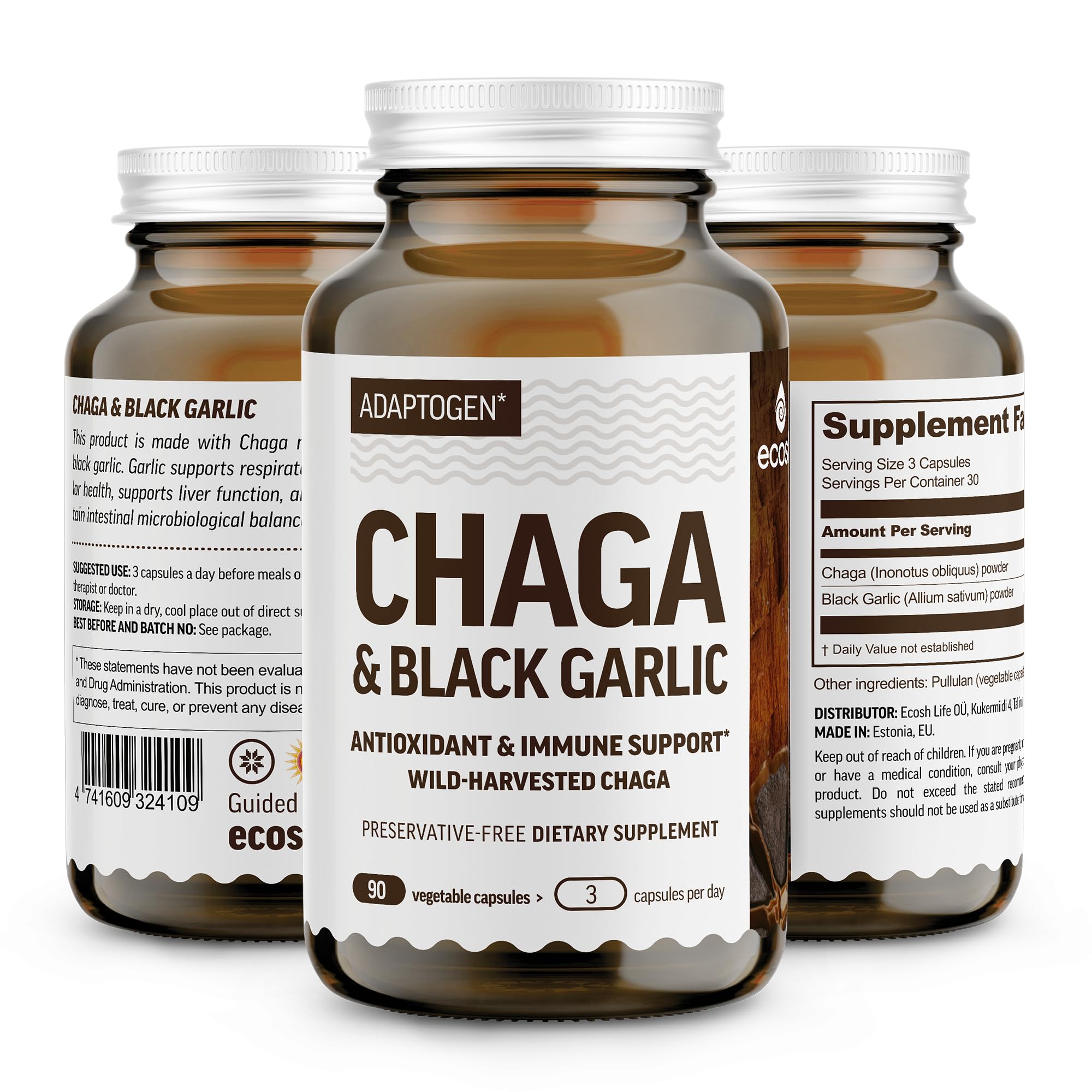 100% real wild chaga capsules