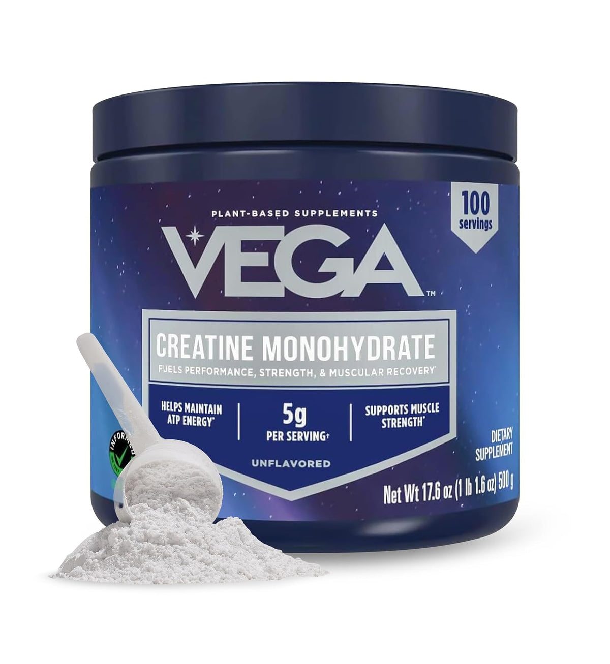 100 servings of creatine powder