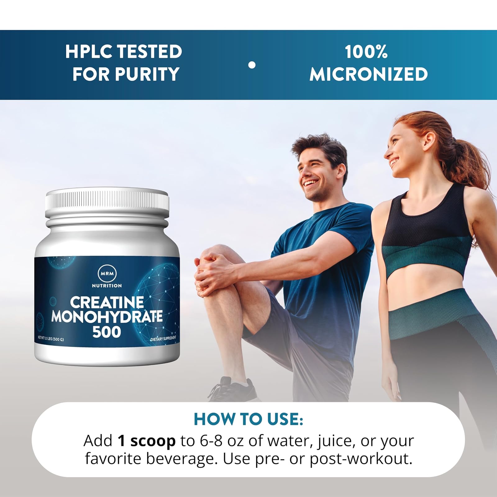 100 servings of creatine supplement